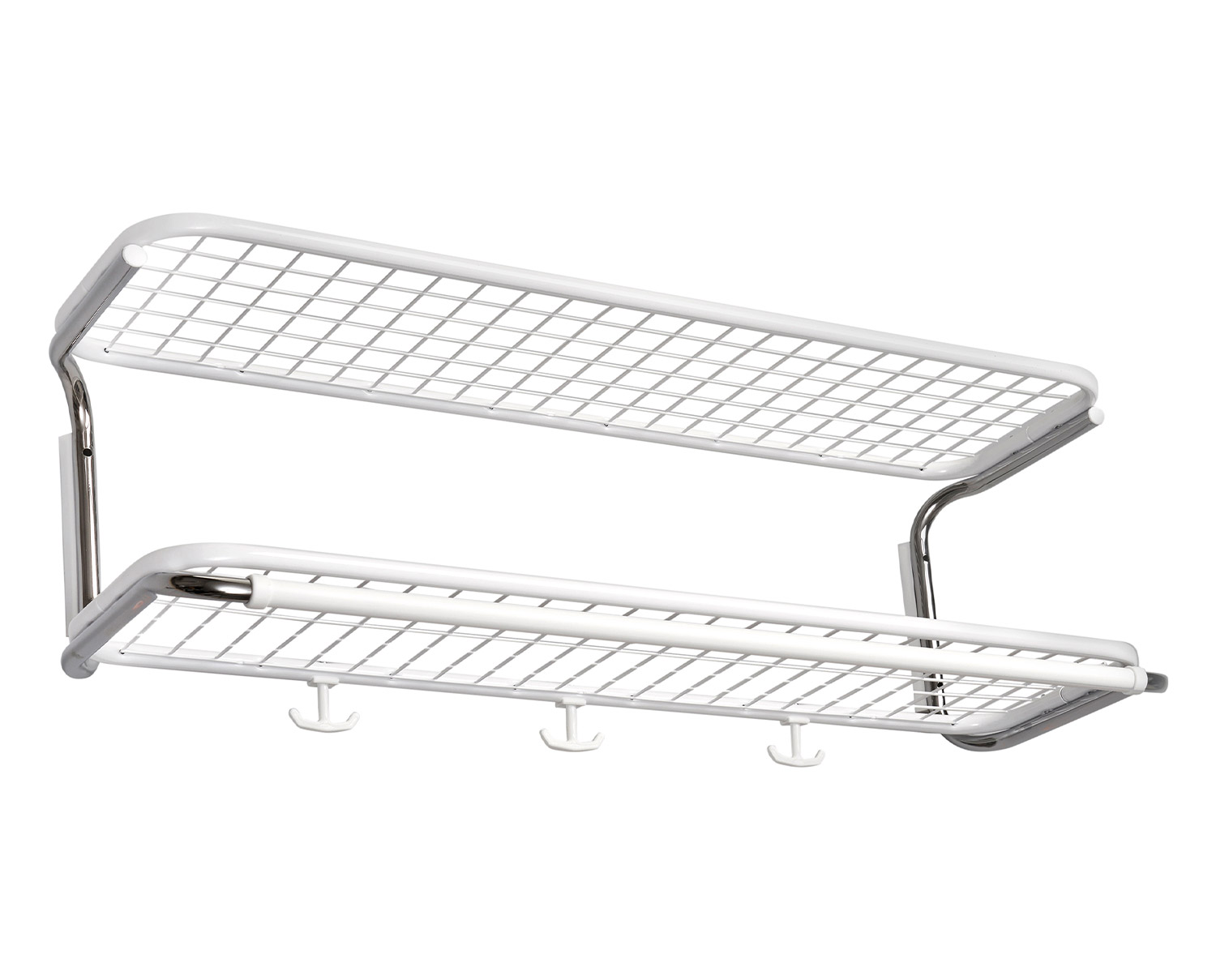 Classic Hatthylla Dubbel | Vit/Krom | 80 cm | Essem Design | Tibergs Möbler