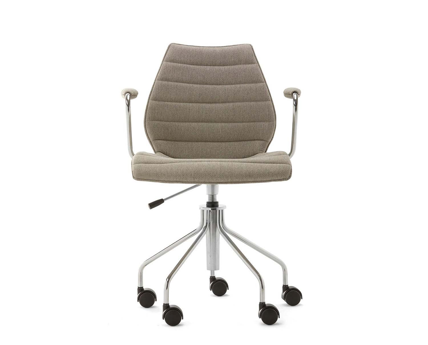 Maui karmstol med hjul | Soft Noma | Beige | Kartell | Tibergs Möbler