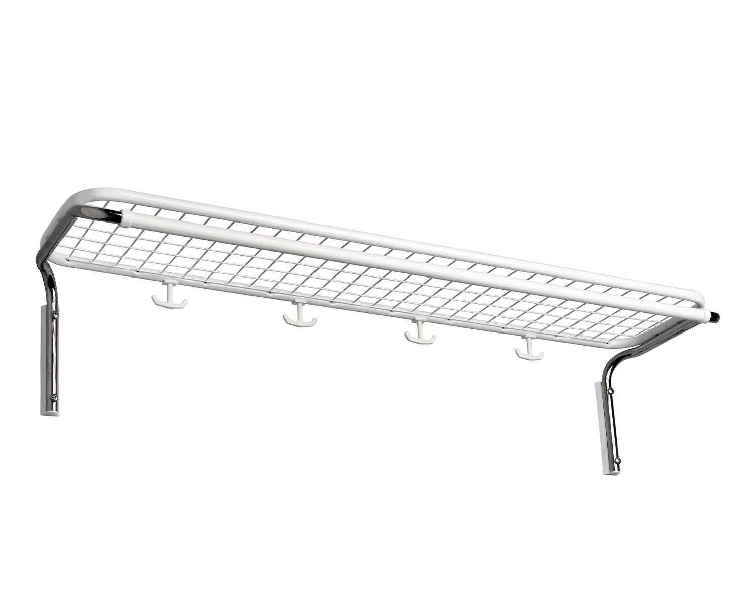 Classic Hatthylla Enkel | Vit/Krom | 100 cm | Essem Design | Tibergs Möbler